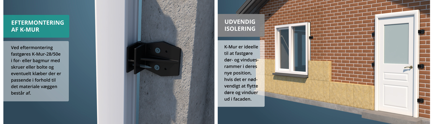 K-Mur vinduesbeslag fra Knudsen Kilen